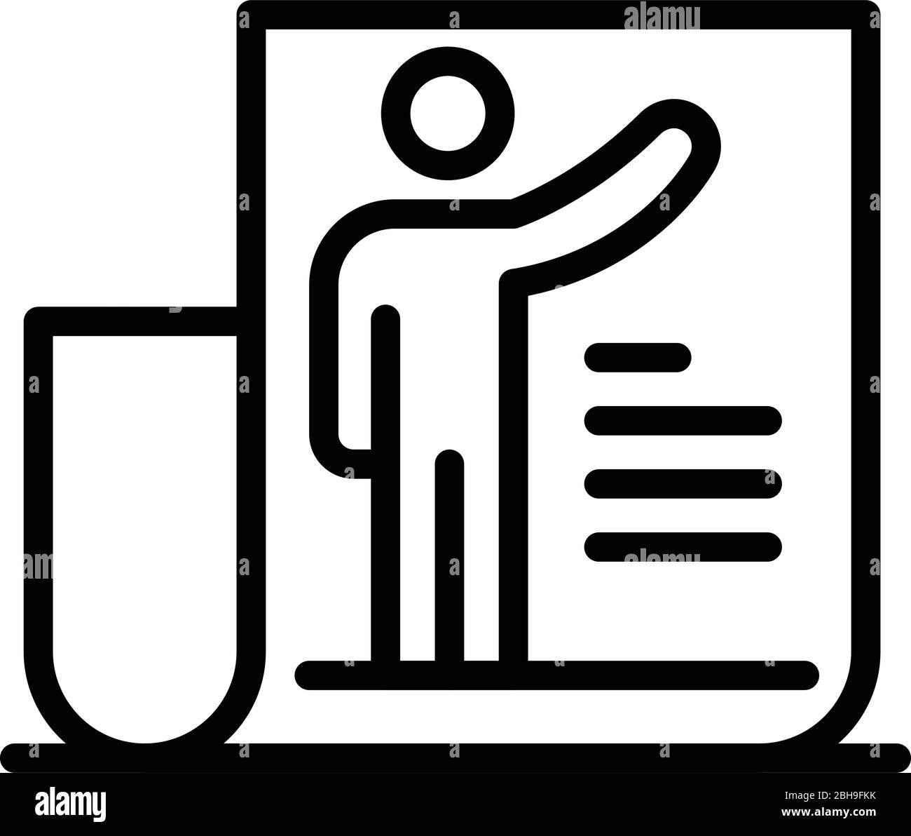 Person signing on document Stock Vector Images - Alamy