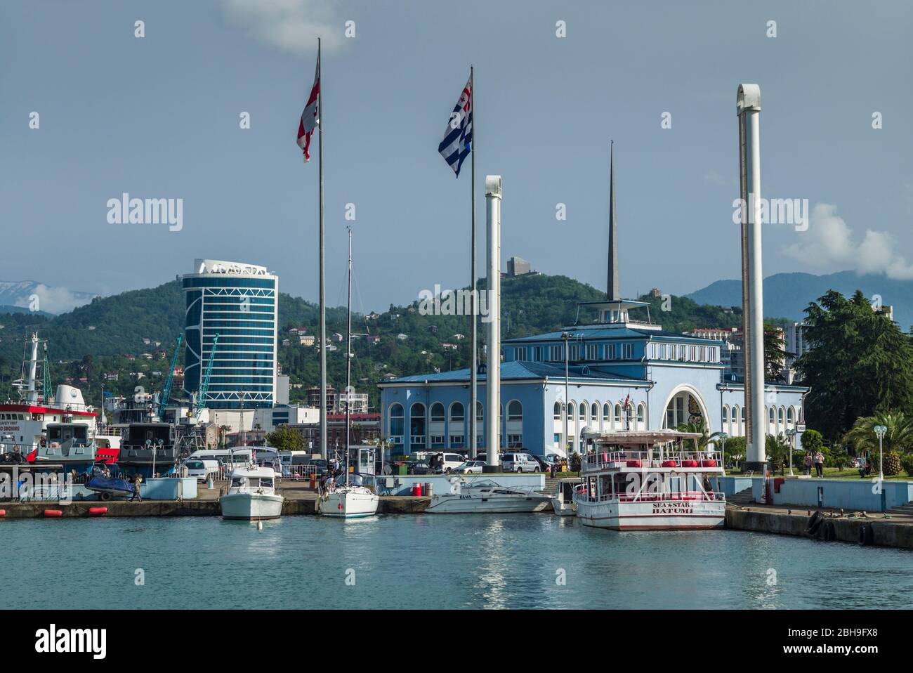 Georgia, Batumi, Batumi Port, Batumi Sea Station Stock Photo - Alamy