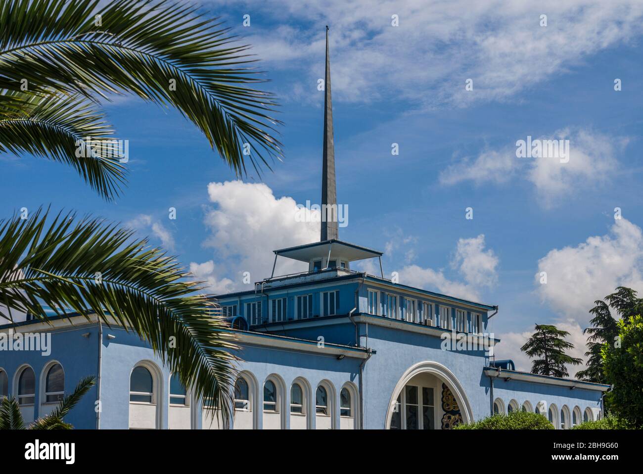 Georgia, Batumi, Batumi Port and Sea Station Building Stock Photo - Alamy