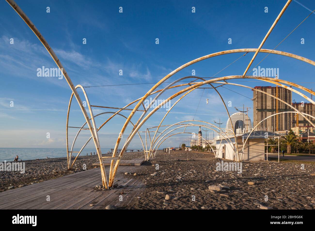 Georgia, Batumi, Batumi Boulevard, seaside promenade, architecture ...