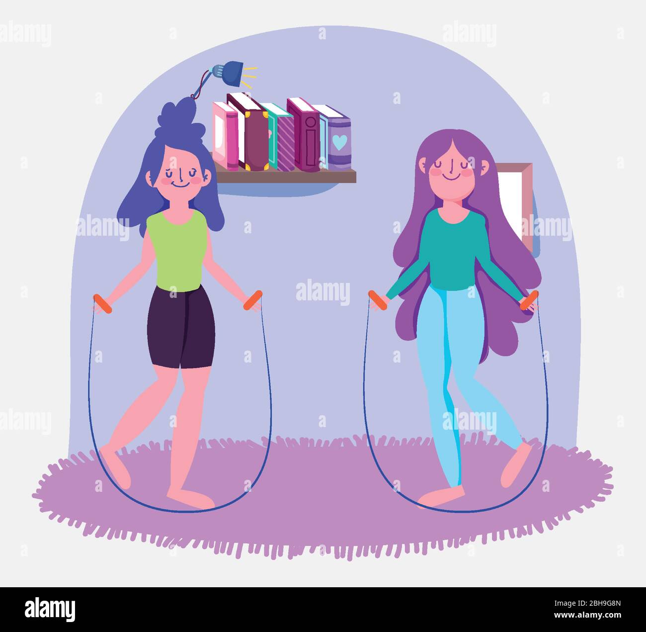 Jump rope house Stock Vector Images - Alamy