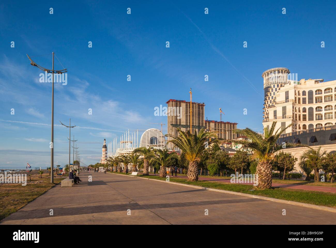 Georgia, Batumi, Batumi Boulevard, seaside promenade, architecture ...