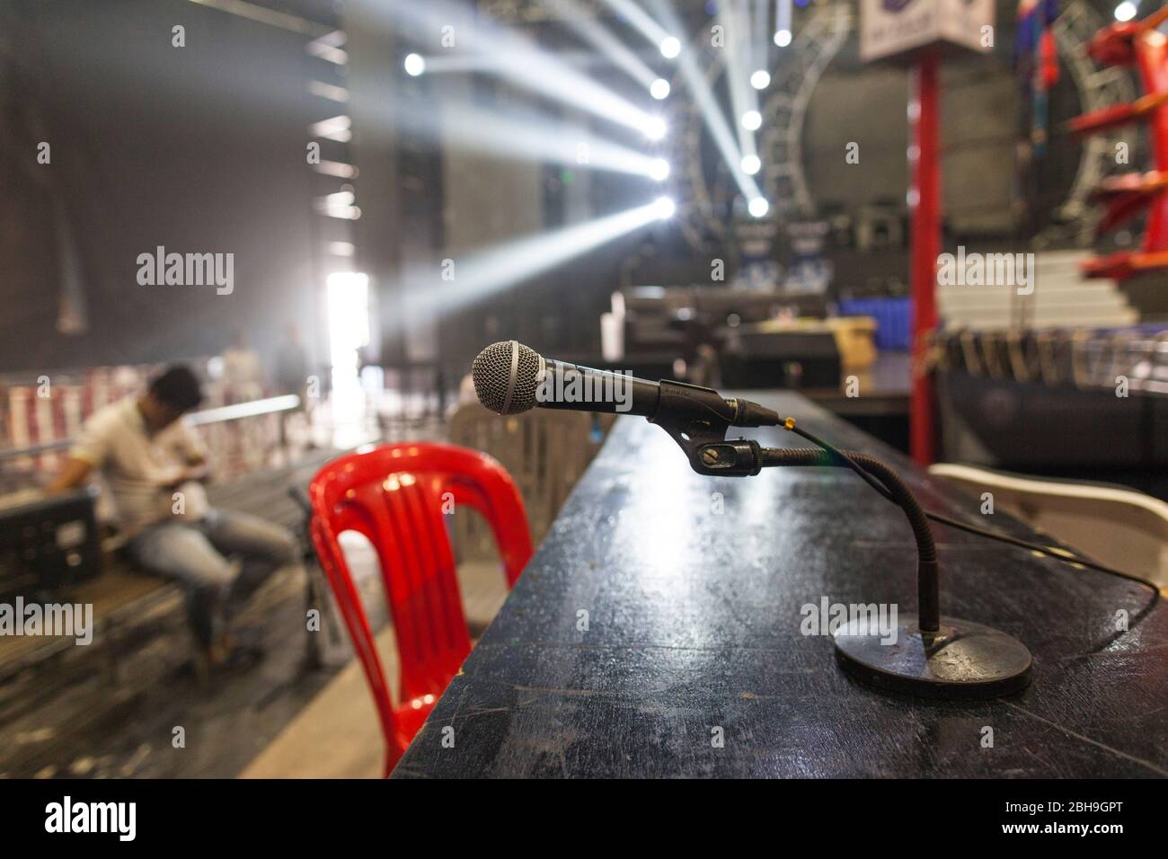 Cambodia, Phnom Penh, Cambodian kick boxing match, pradal serey ...