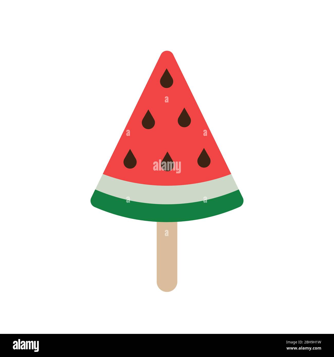 Green ice cream cartoon Cut Out Stock Images & Pictures - Alamy