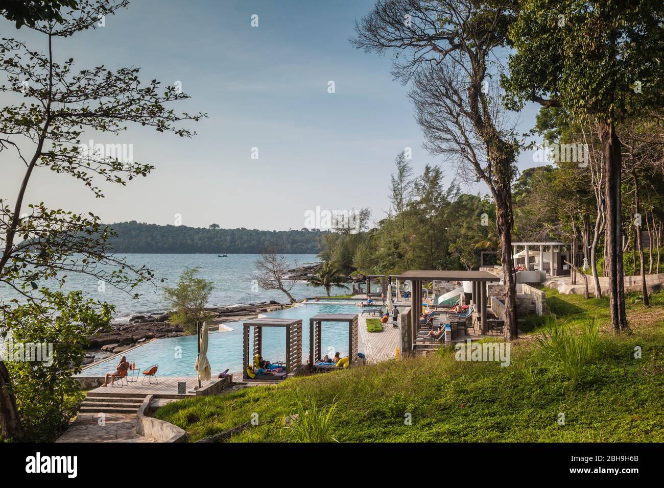 Cambodia, Sihanoukville, Independence Beach, 1960s-era Independence ...