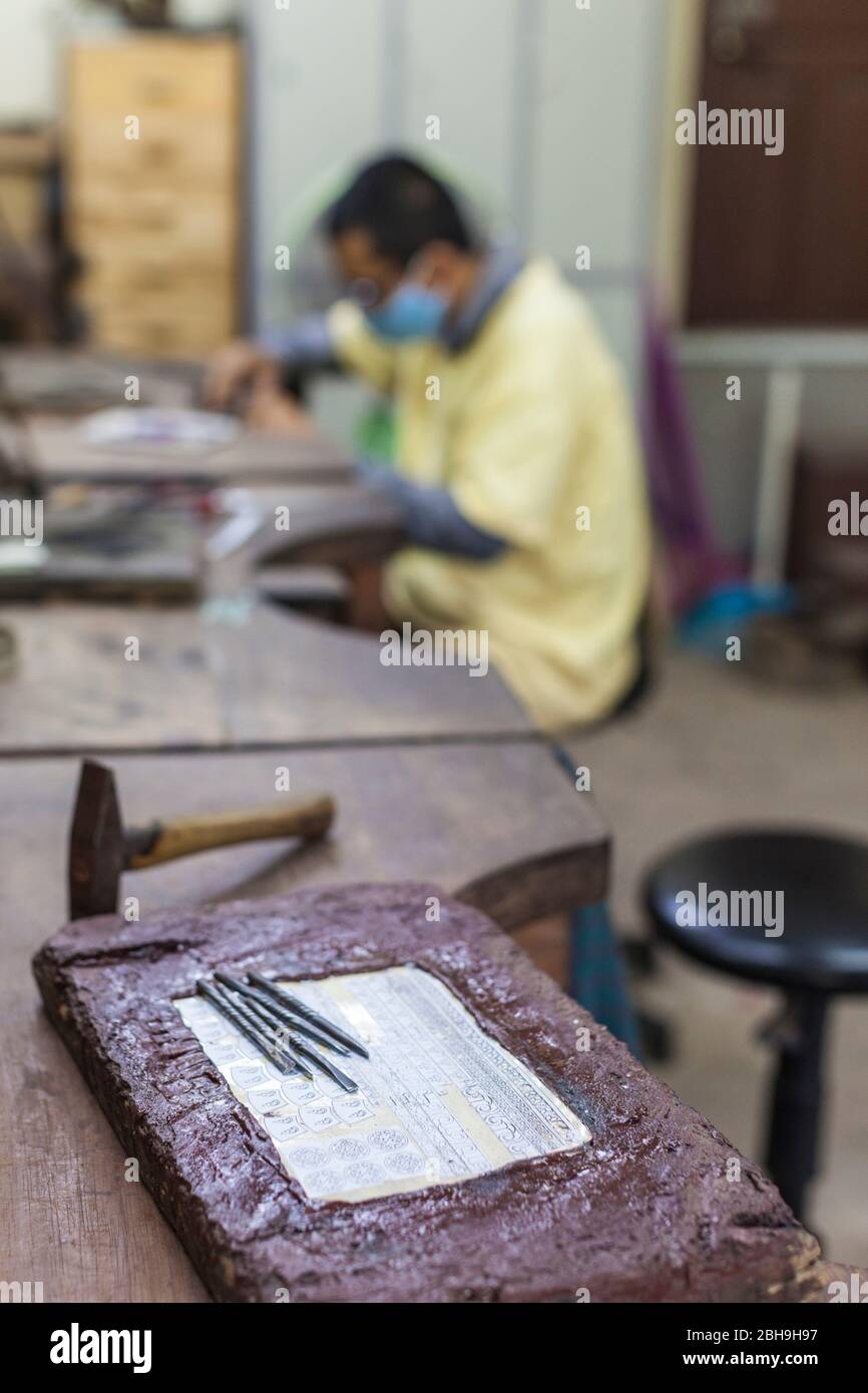 Cambodia, Siem Reap, Artisans Angkor, traditional craft workshop ...