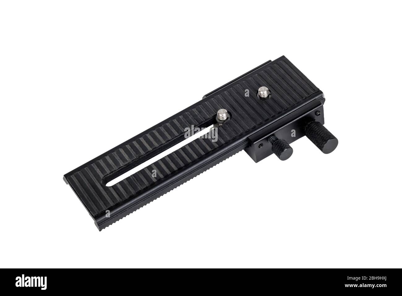 Focus rail for macrophotography. Isolated on white background Stock ...