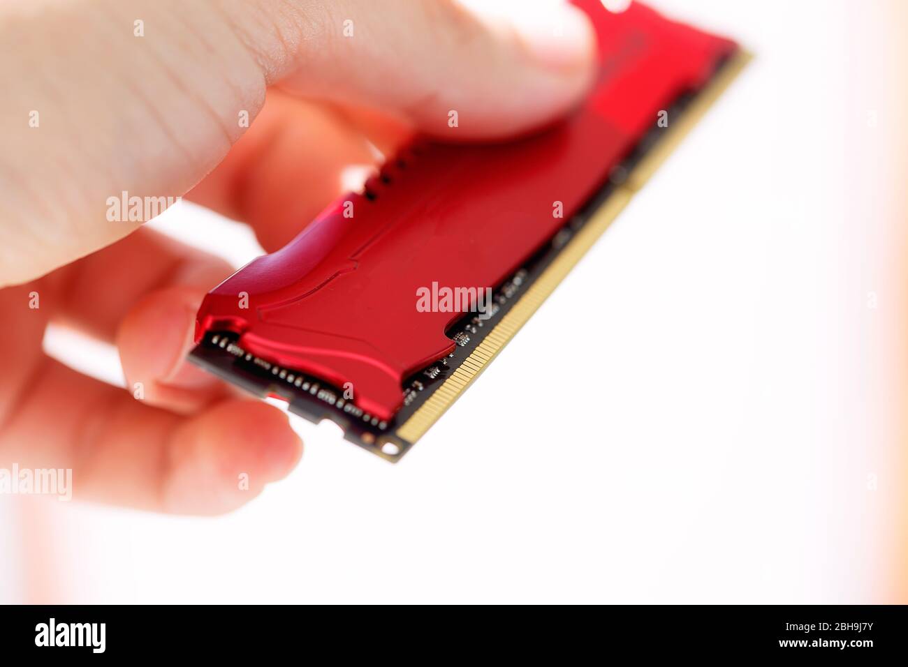 computer memory in technic hand. White background Stock Photo - Alamy