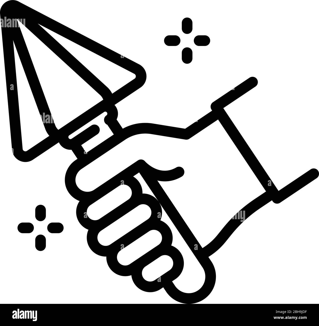 Garden hand shovel icon, outline style Stock Vector Image & Art - Alamy