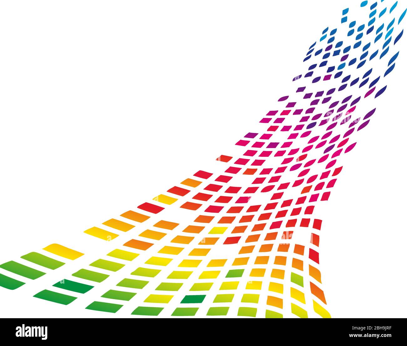 Digital Abstract Vector Background with rainbow pixel Stock Vector ...