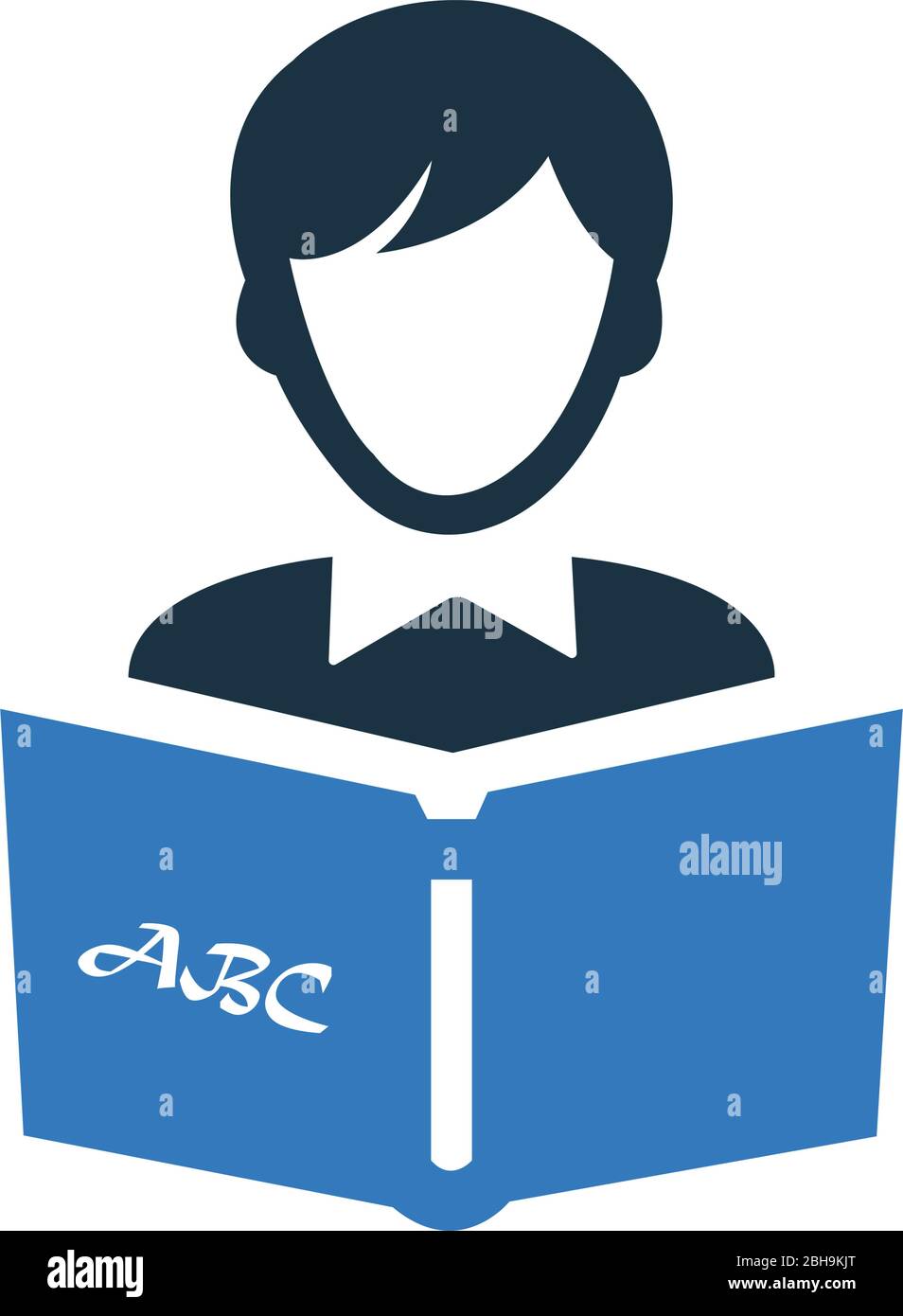 Beautiful design and fully editable Reading book icon, studying, reader ...