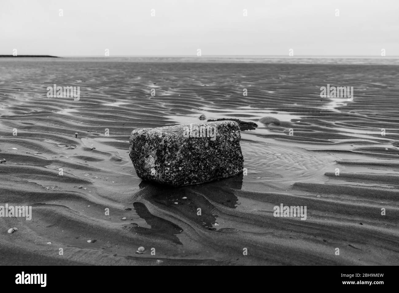 Sky sea in sunset Black and White Stock Photos & Images - Alamy