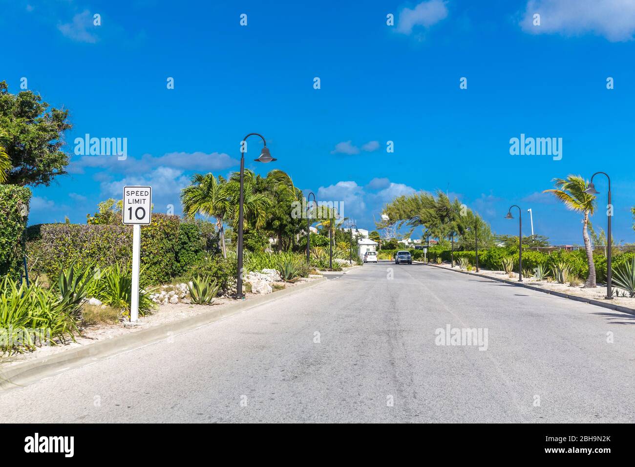 Caribbean road sign hi-res stock photography and images - Alamy