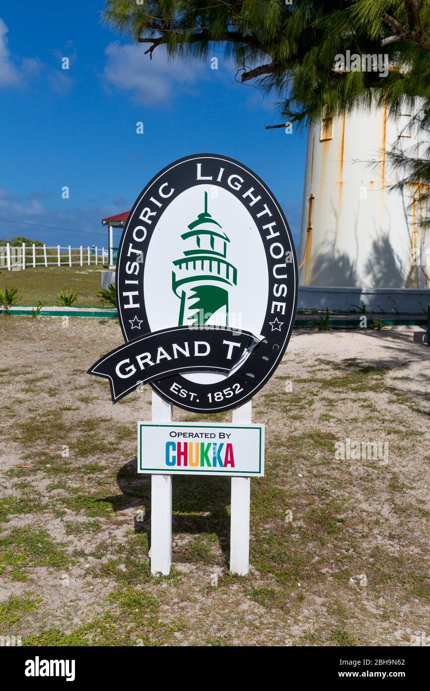 Historic Lighthouse Shield, Historic Lighthouse, Grand Turk Island ...