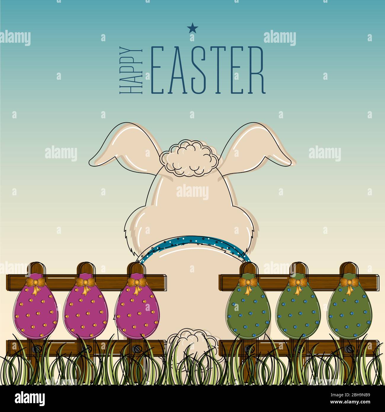 Happy easter poster Stock Vector Image & Art - Alamy
