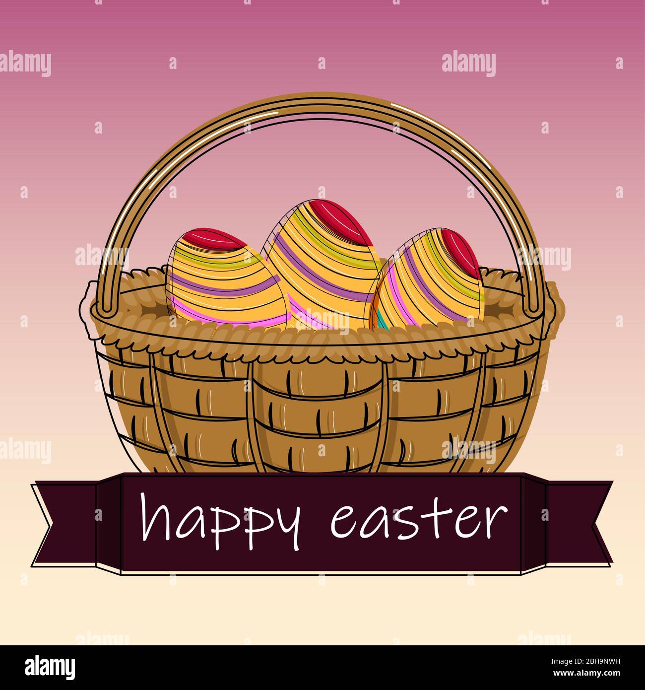 Happy easter poster Stock Vector Image & Art - Alamy