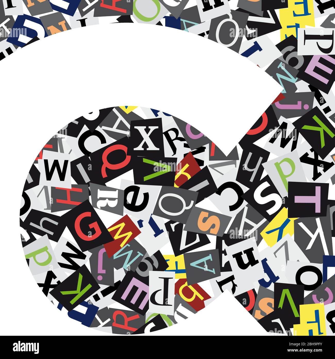 Vector geometric initial letter C on confused alphabet Stock Vector ...