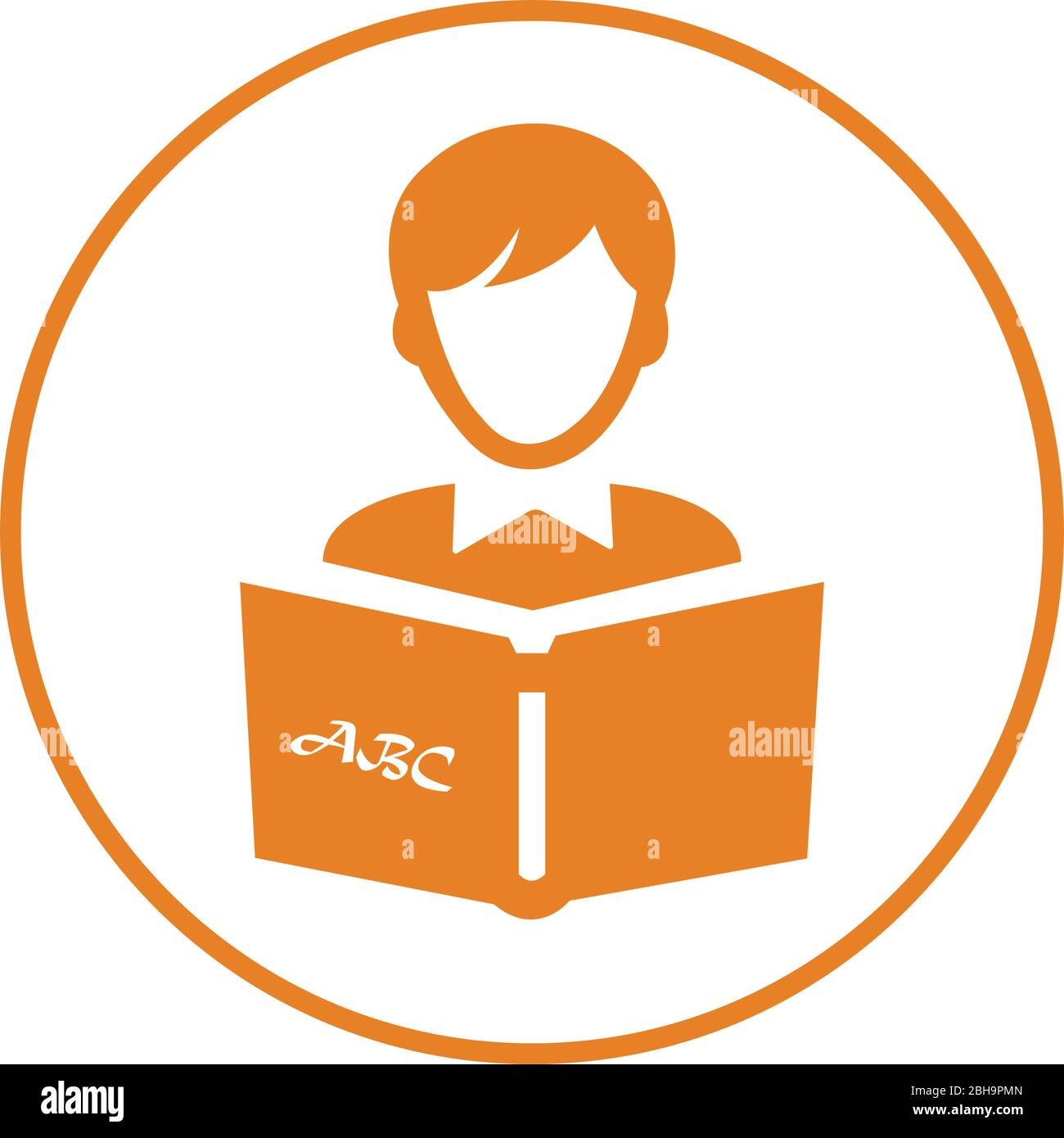 Beautiful design and fully editable Reading book icon, studying, reader ...