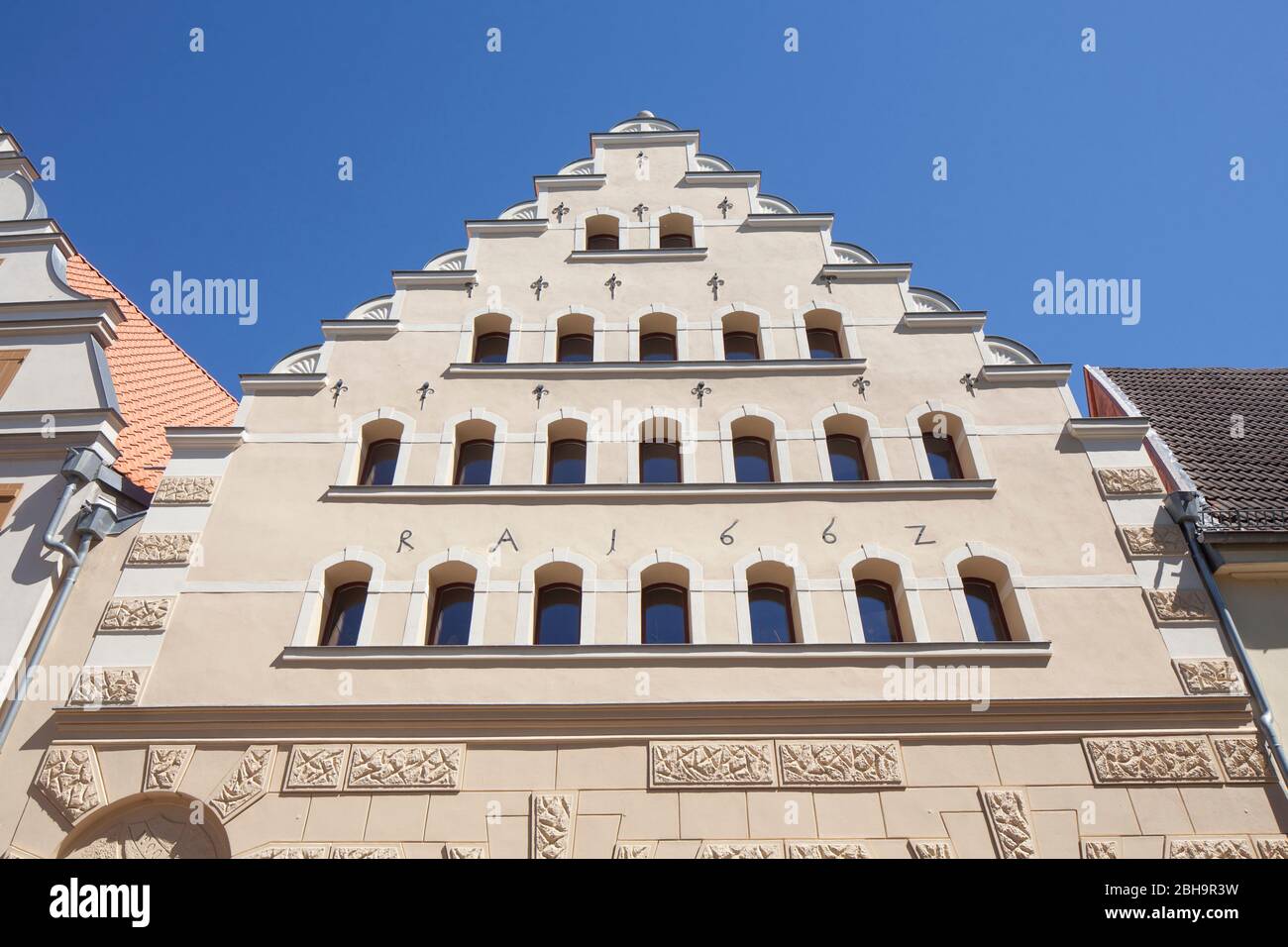 Historic gable house, Old Town, Wismar, Mecklenburg-Vorpommern, Germany ...