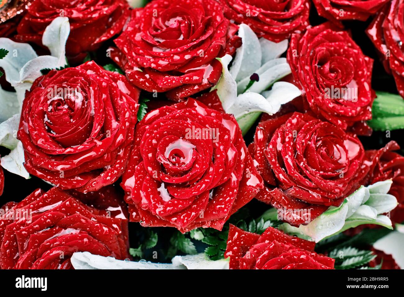 Beautiful bouquet red roses water hi-res stock photography and images ...