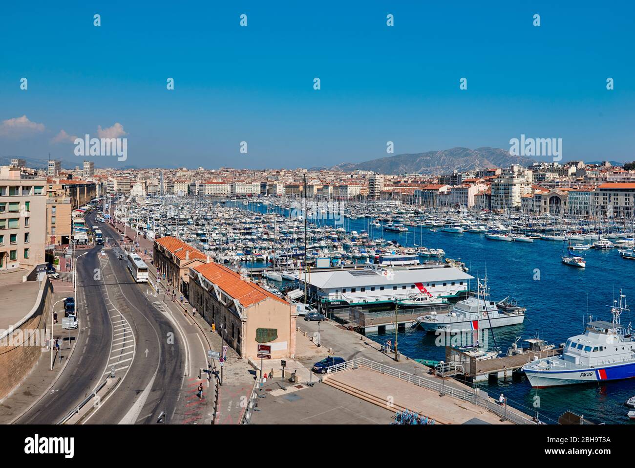 Marseille port skyline hi-res stock photography and images - Alamy