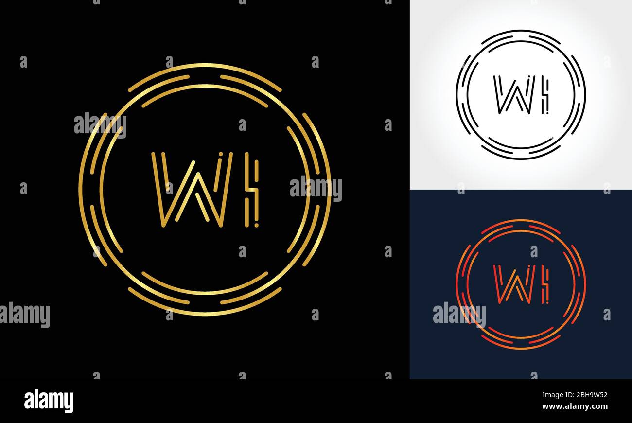 Creative Letter WI Logo Creative Typography Vector Template. Abstract ...