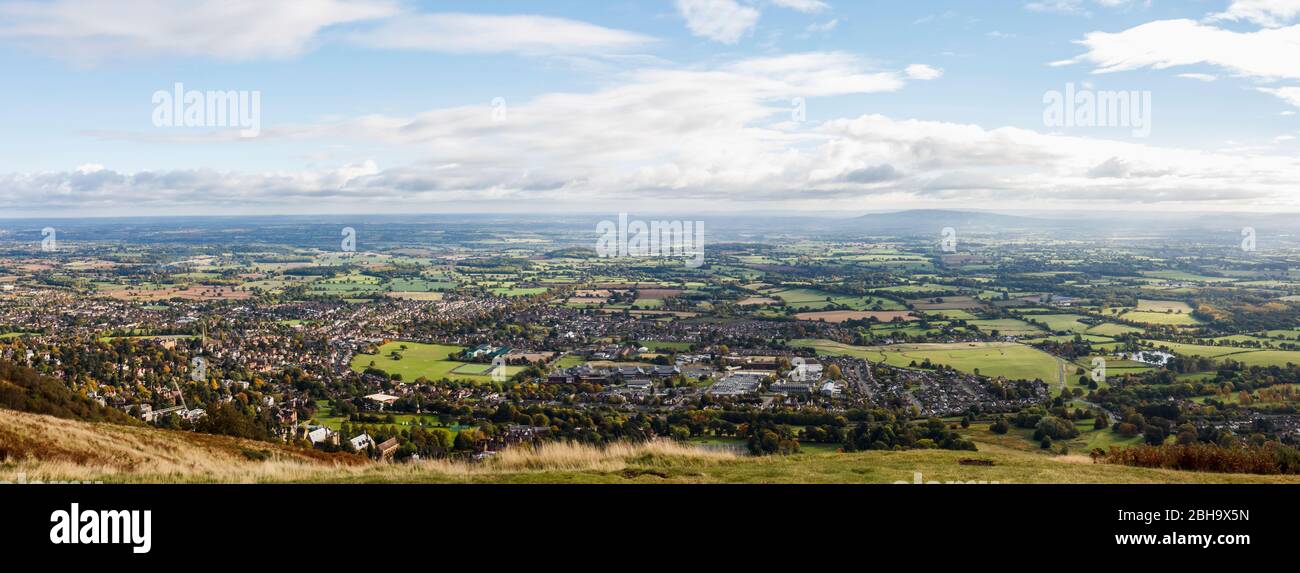 A view over the countryside in Malvern, Malvern Hills, County ...