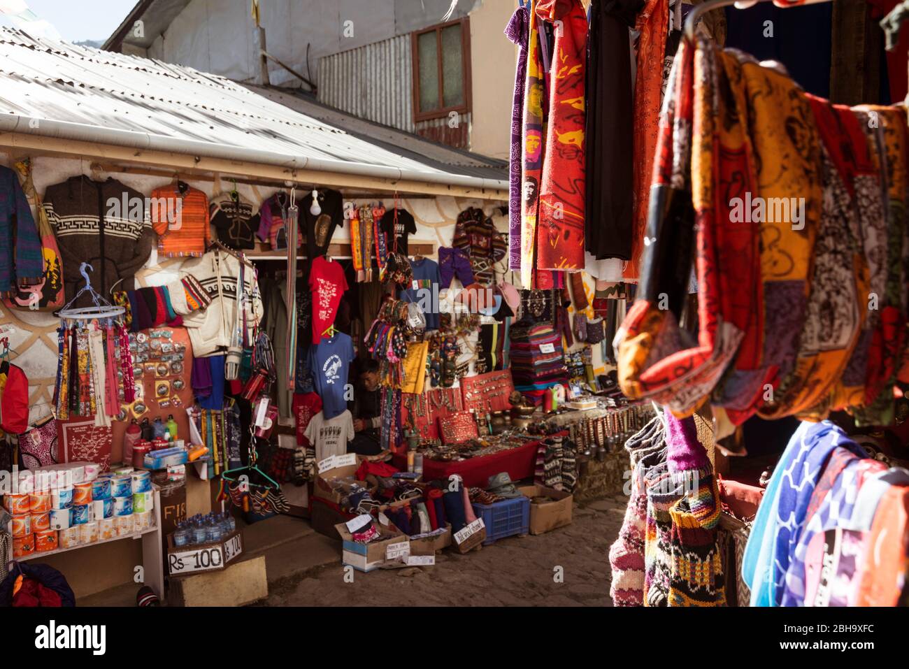 Namche bazaar, street scene, shops, souvenirs Stock Photo - Alamy