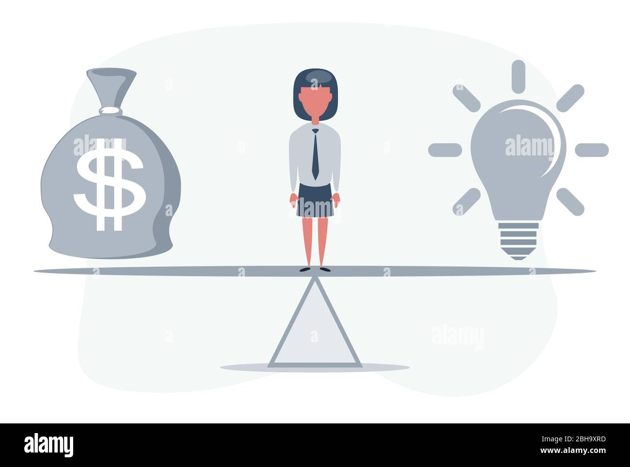 Balance scale education Stock Vector Images - Alamy