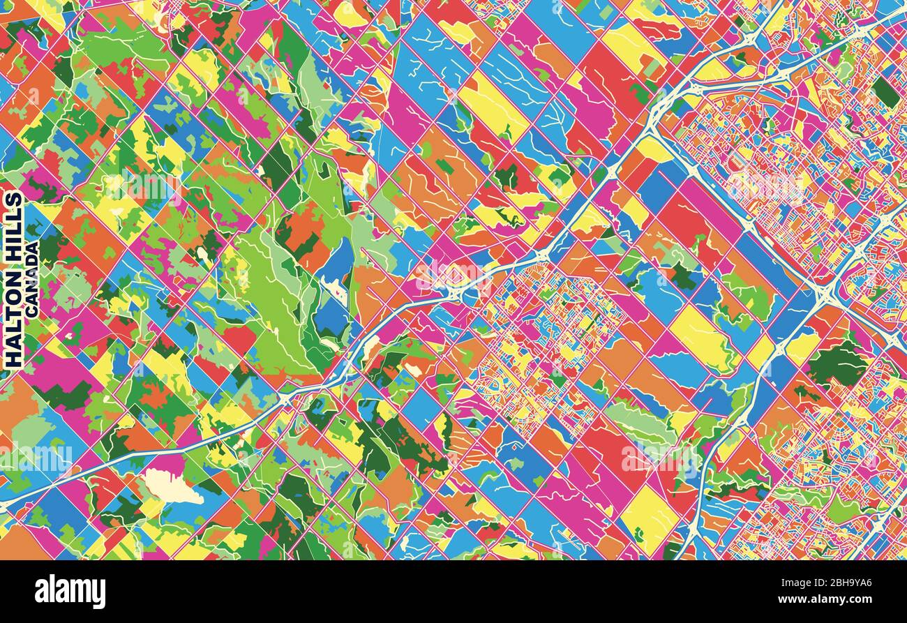 Halton vector map hi-res stock photography and images - Alamy