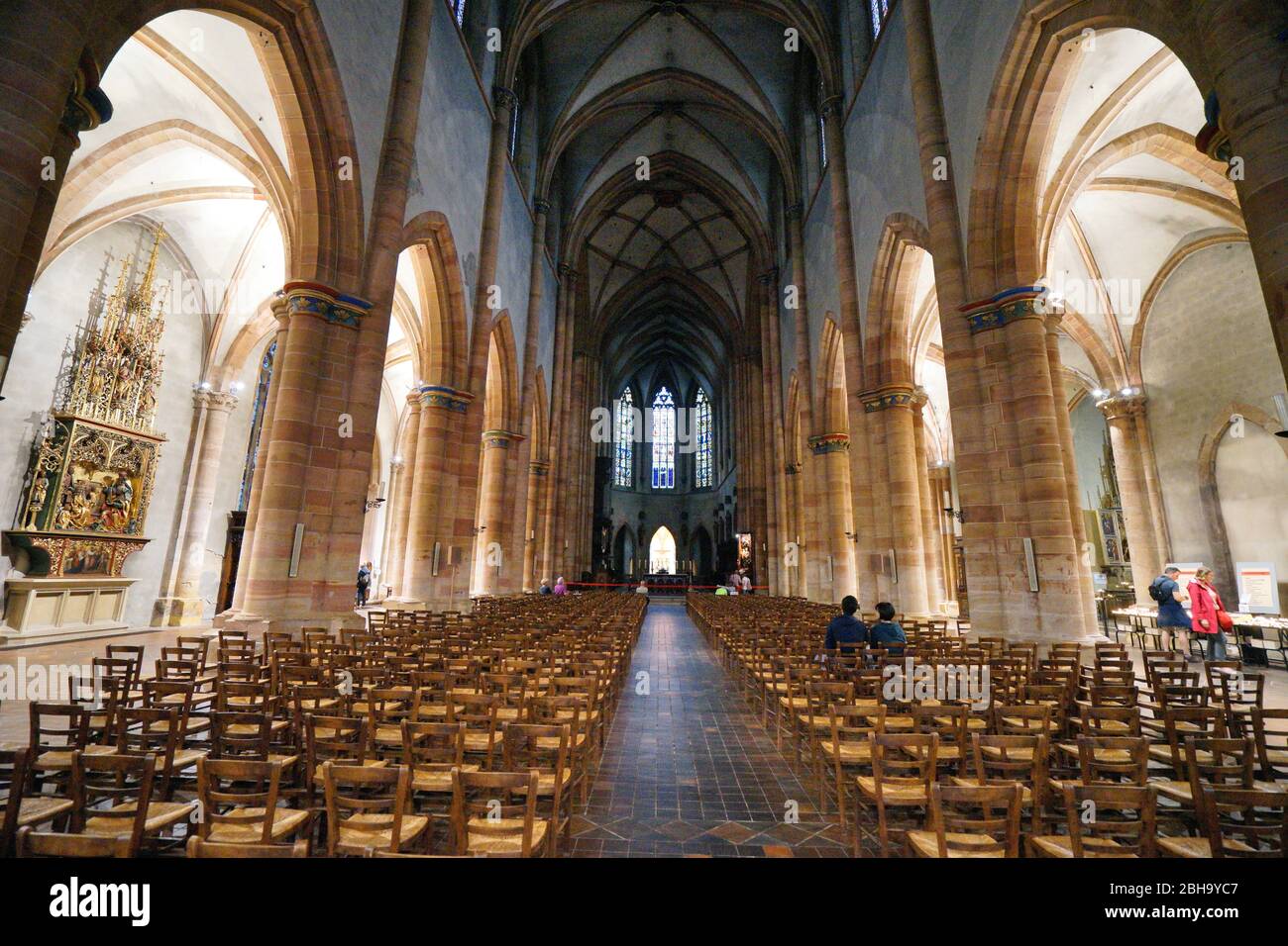 France, Alsace, Colmar, Martinscathedral, Collegiate church Saint ...