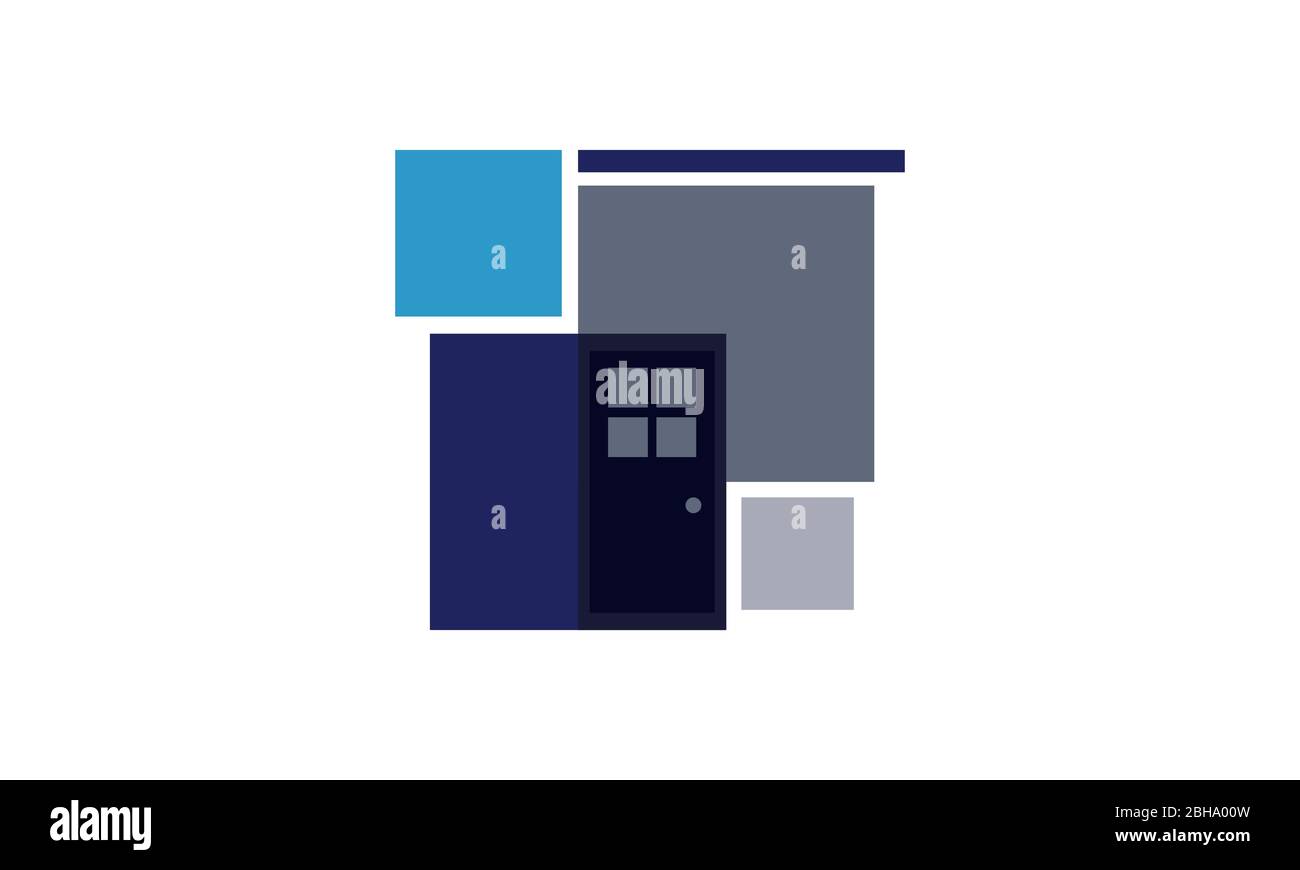 Squares rectangles building art Stock Vector Images - Alamy