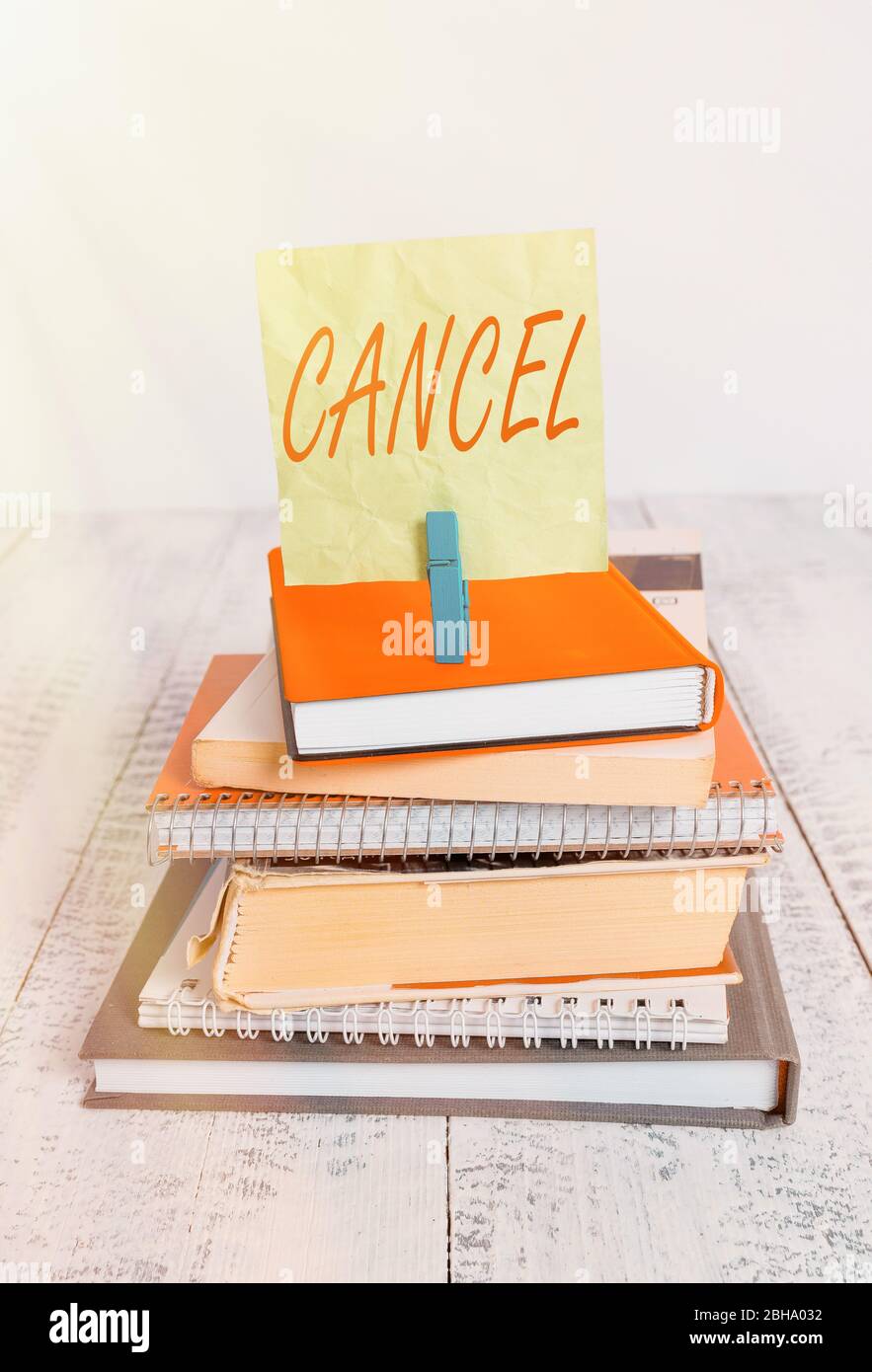 Handwriting text writing Cancel. Conceptual photo To decide or announce ...