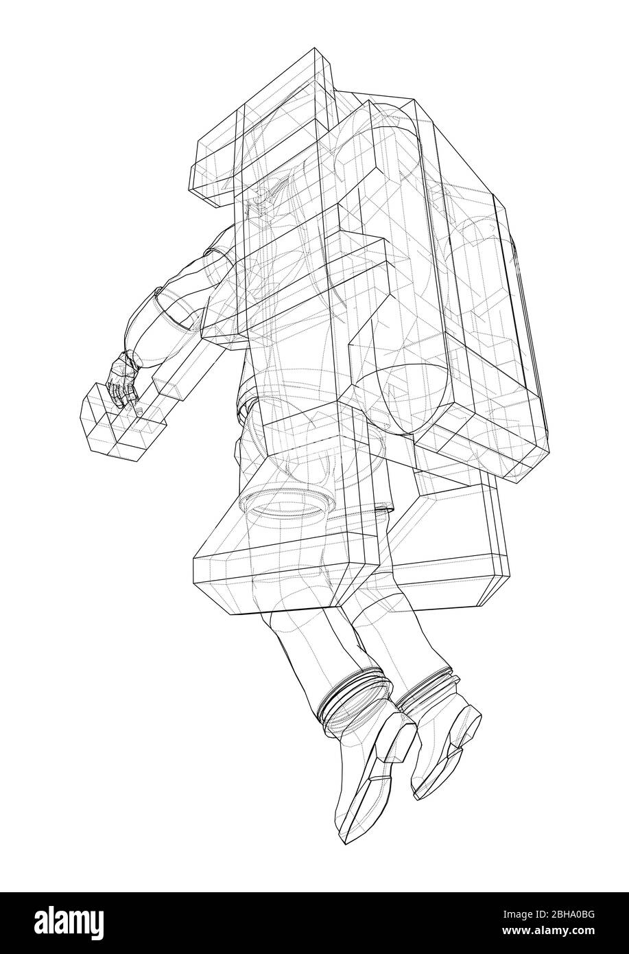 3d rendering futuristic human Stock Vector Images - Alamy