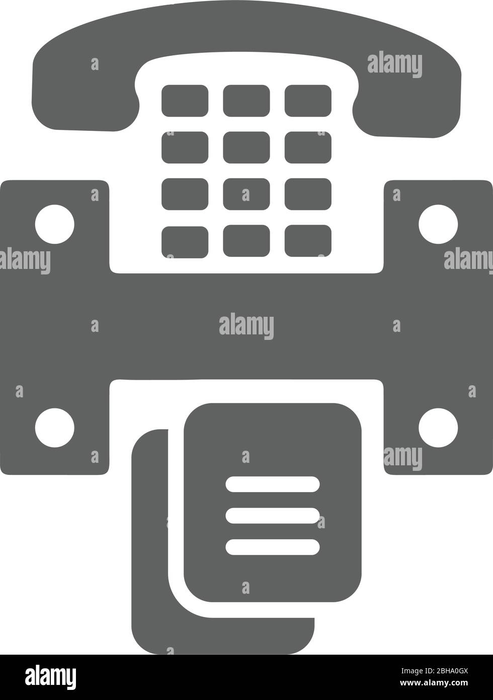 Beautiful, meticulously designed Fax icon, phone, print, telephone ...
