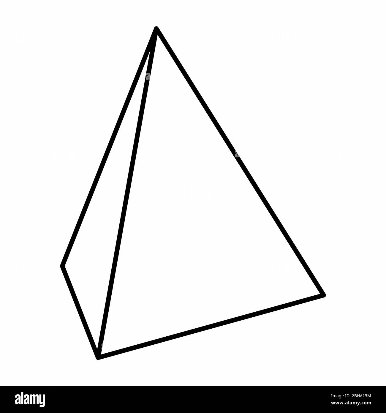 Triangular pyramid icon illustration Stock Vector Image & Art - Alamy