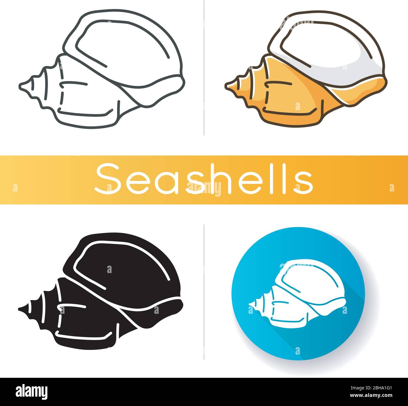 Triton trumpet shell icon Stock Vector Image & Art - Alamy