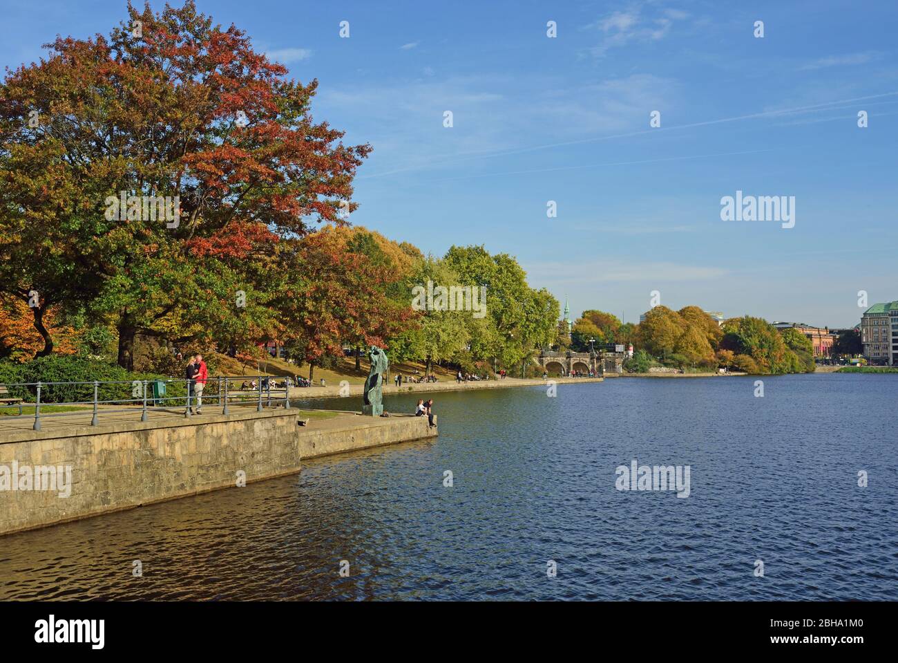 Alster lake sculpture hi-res stock photography and images - Alamy