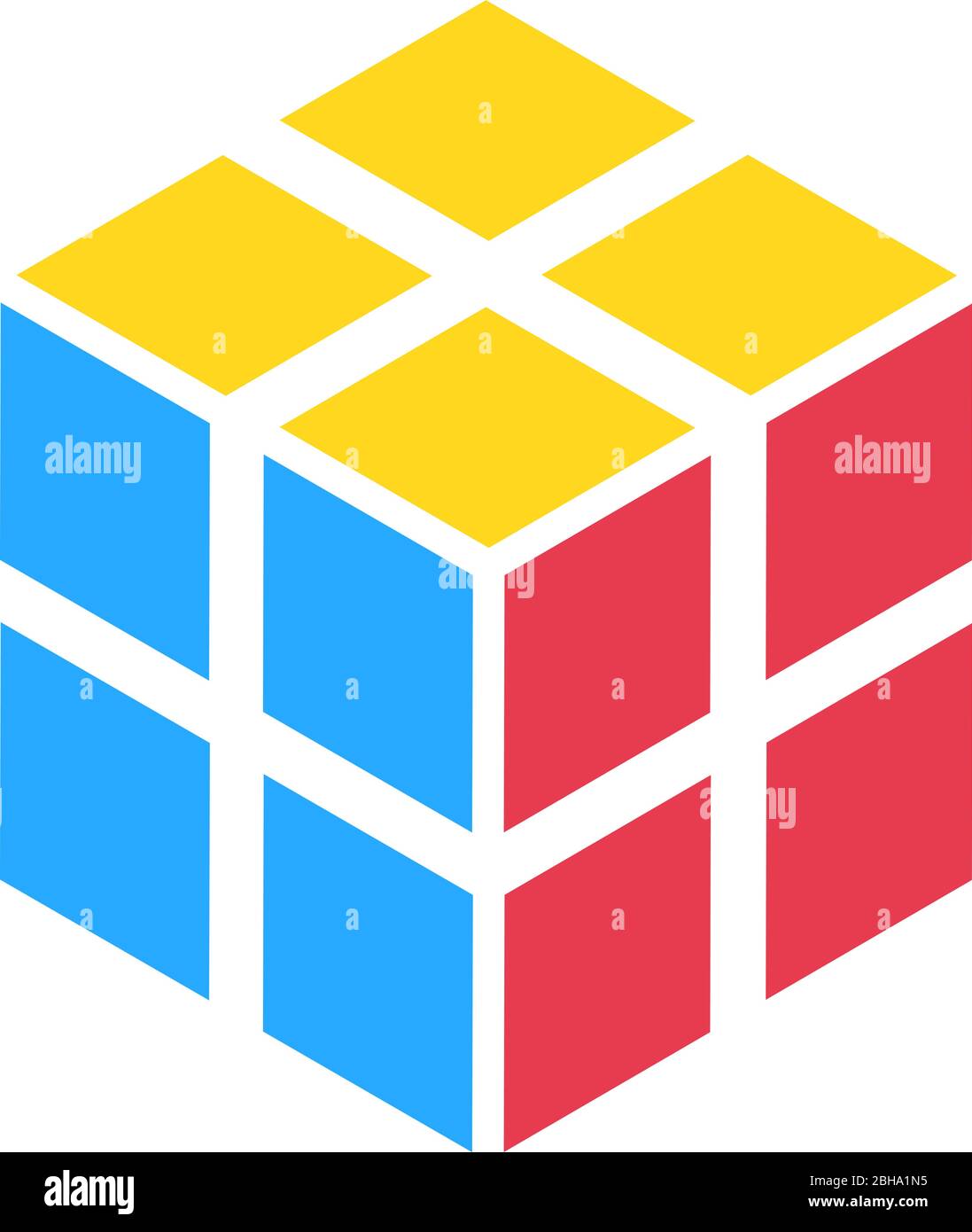 Rubik, great design for any purposes. Abstract geometric illustration ...