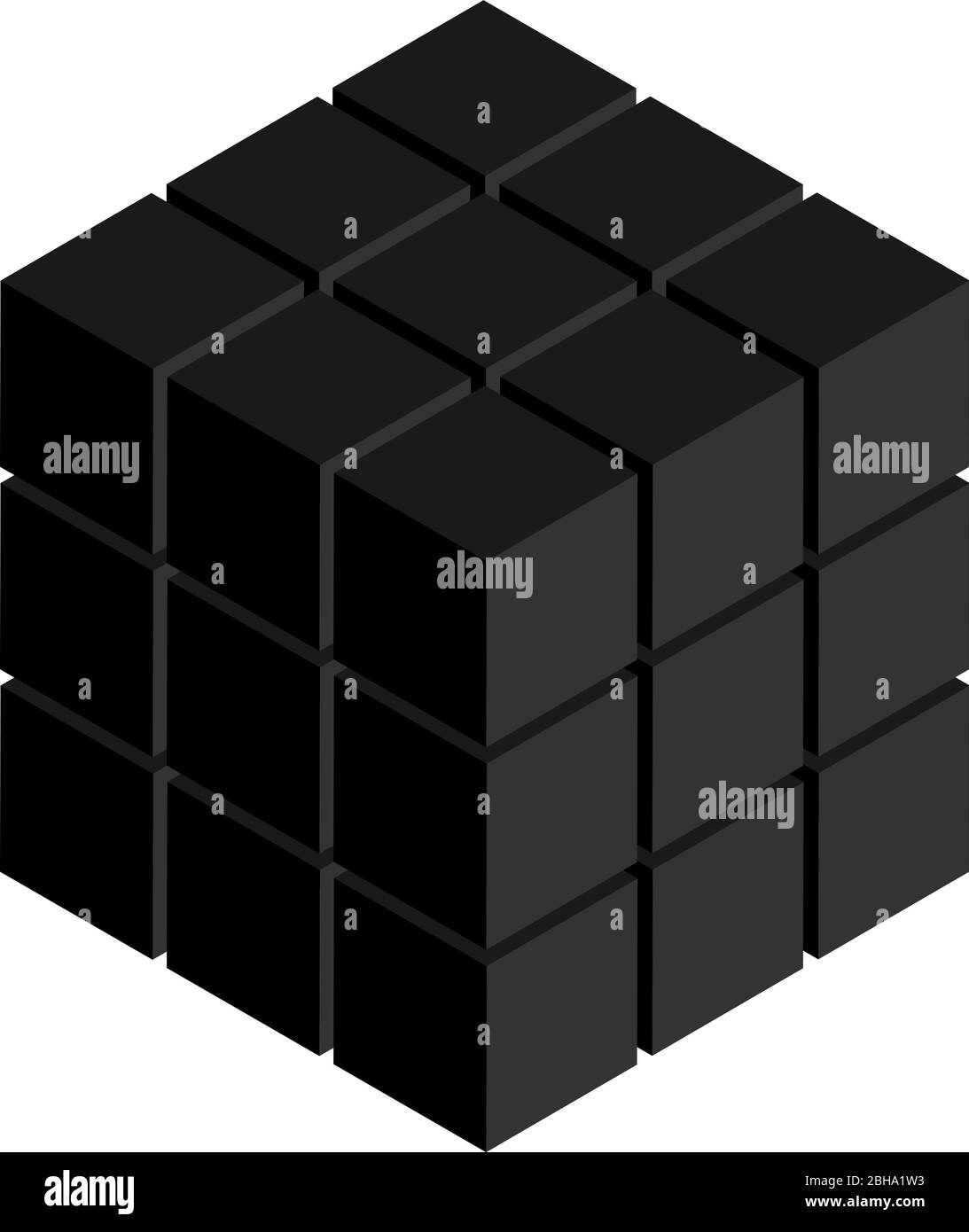 Rubik, great design for any purposes. Abstract geometric illustration ...