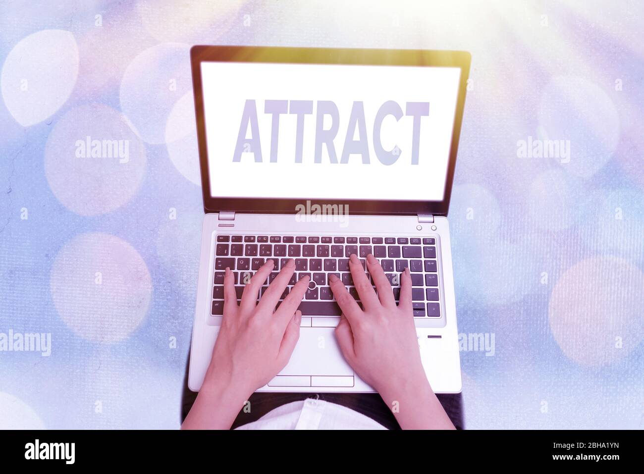 Handwriting text Attract. Conceptual photo to draw by a physical force ...