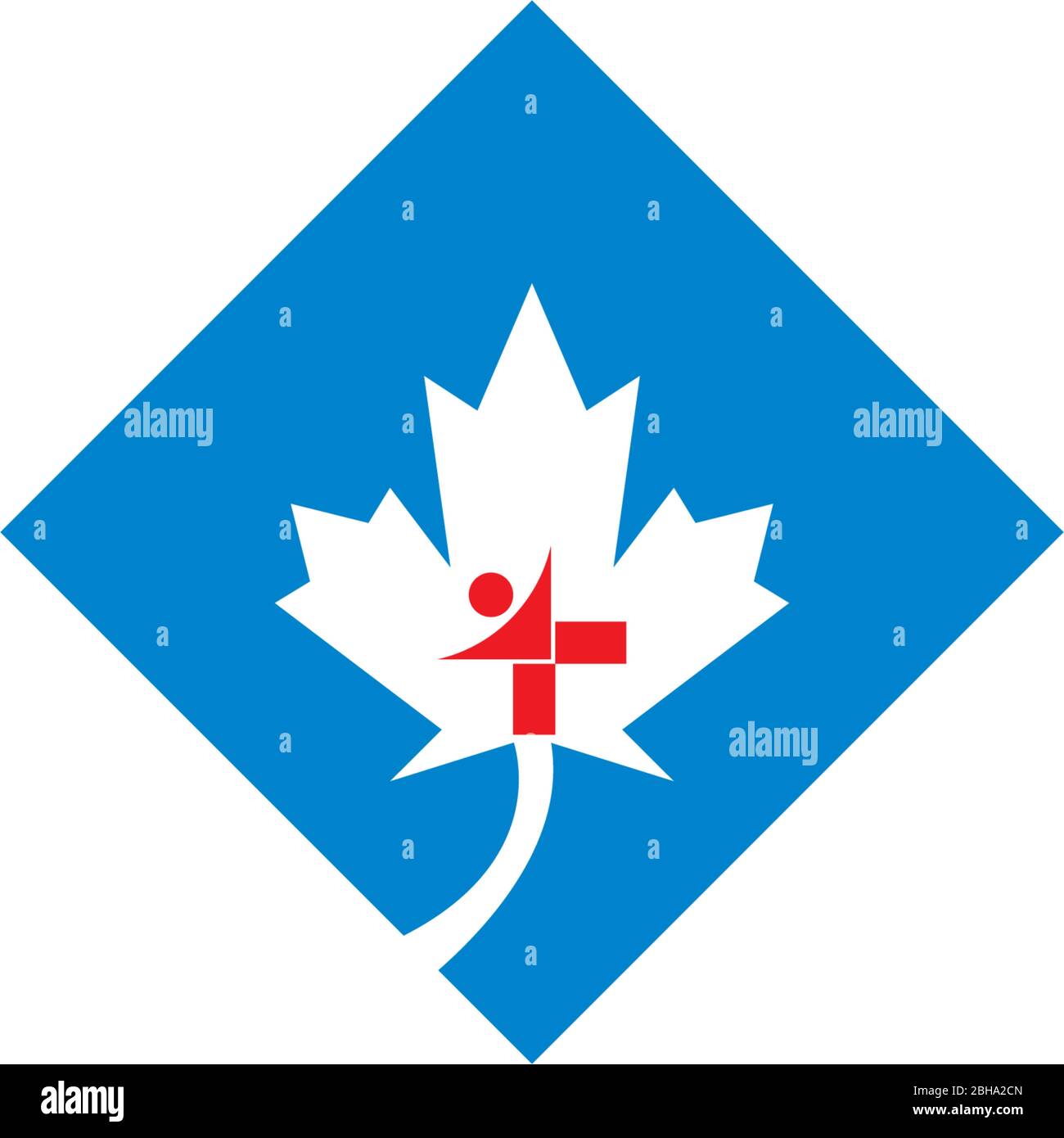 Maple leaf medical pharmacy logo icon illustration Stock Vector Image ...