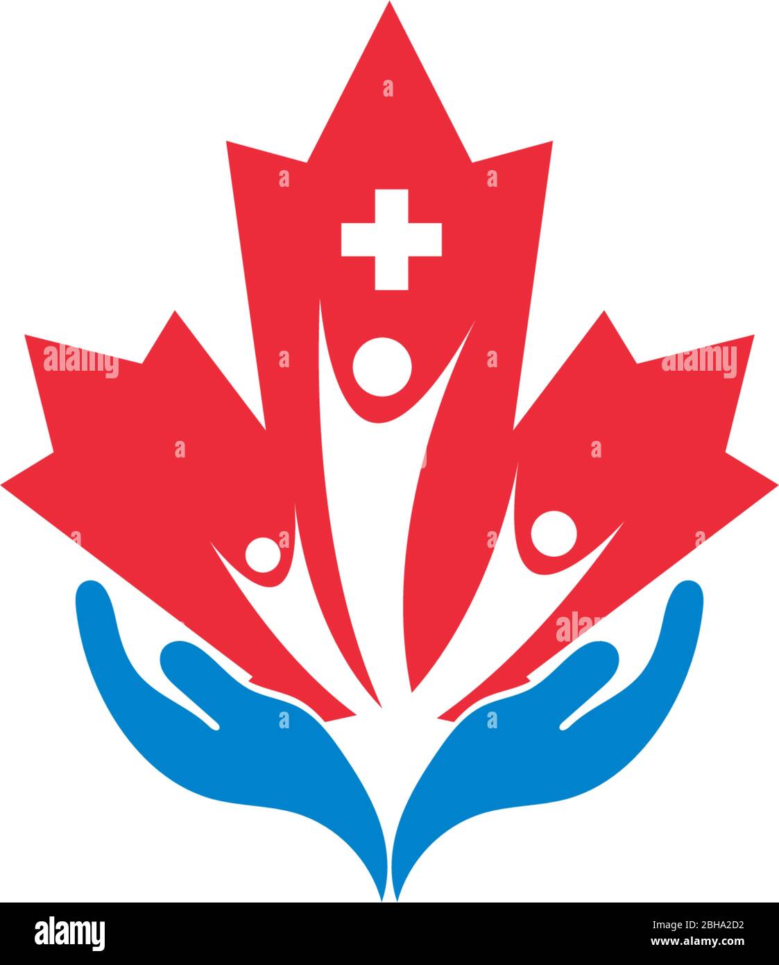 Maple leaf medical pharmacy logo icon illustration Stock Vector Image ...