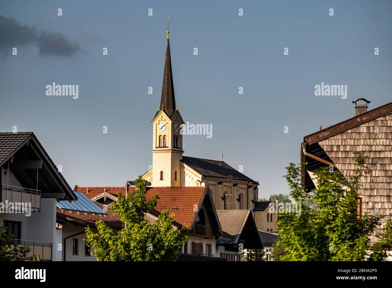 Germany, Bavaria, Chieming, Ortsansicht Stock Photo - Alamy