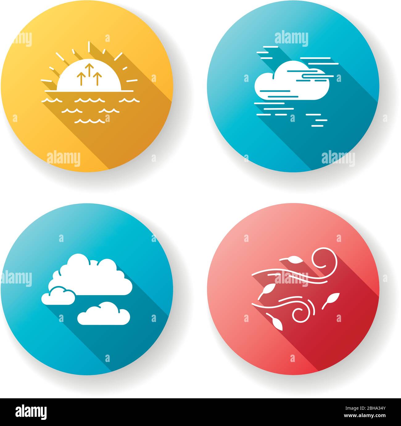 Cloudy windy weather glyph Stock Vector Images - Alamy