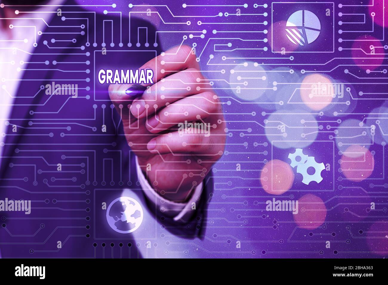 Handwriting text Grammar. Conceptual photo whole system and structure ...