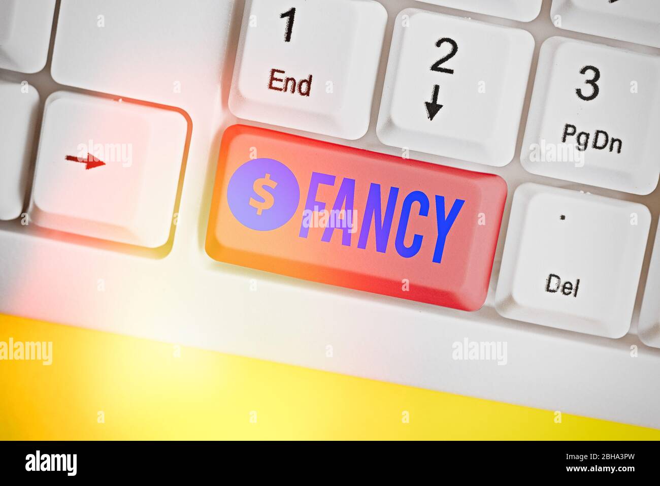 Handwriting text writing Fancy. Conceptual photo a feeling of liking or ...