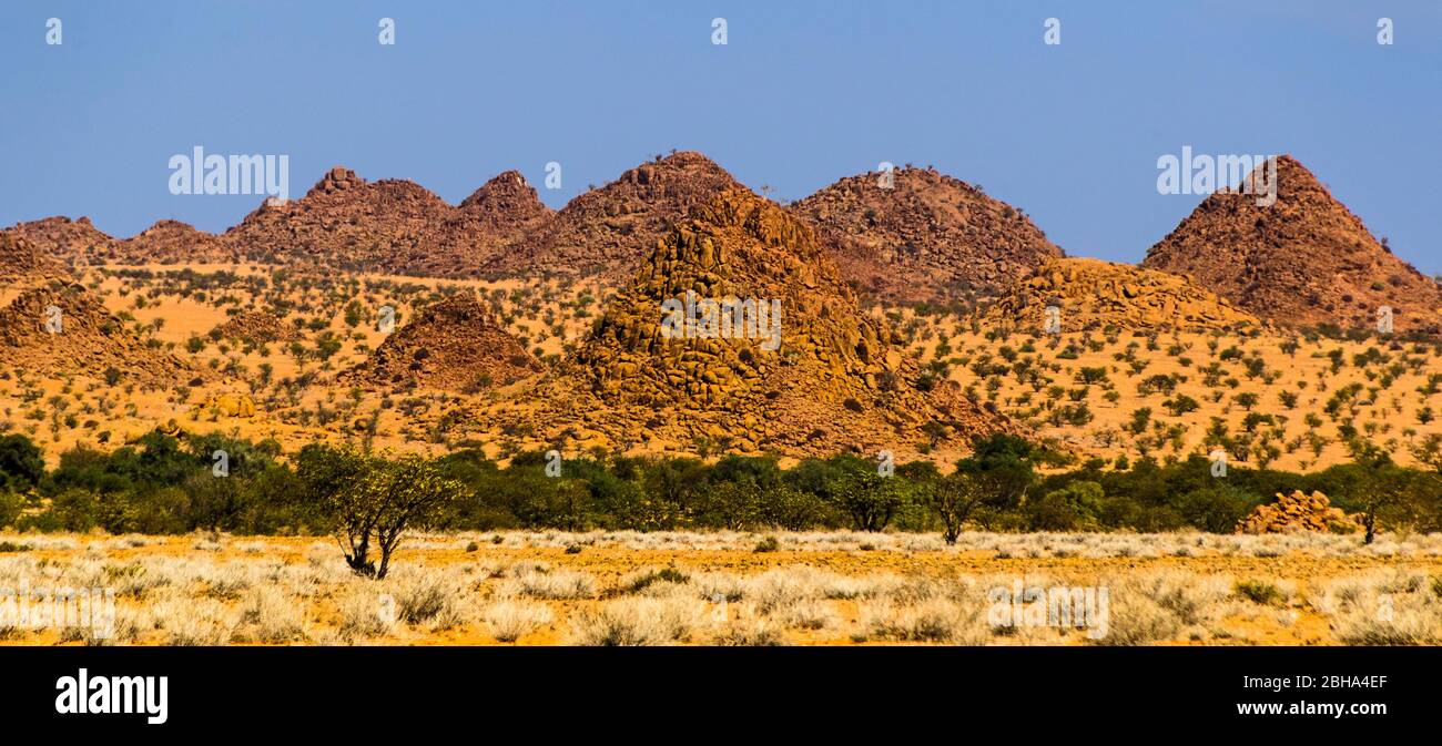 Scenic mountainous landscape, Namibia Stock Photo - Alamy