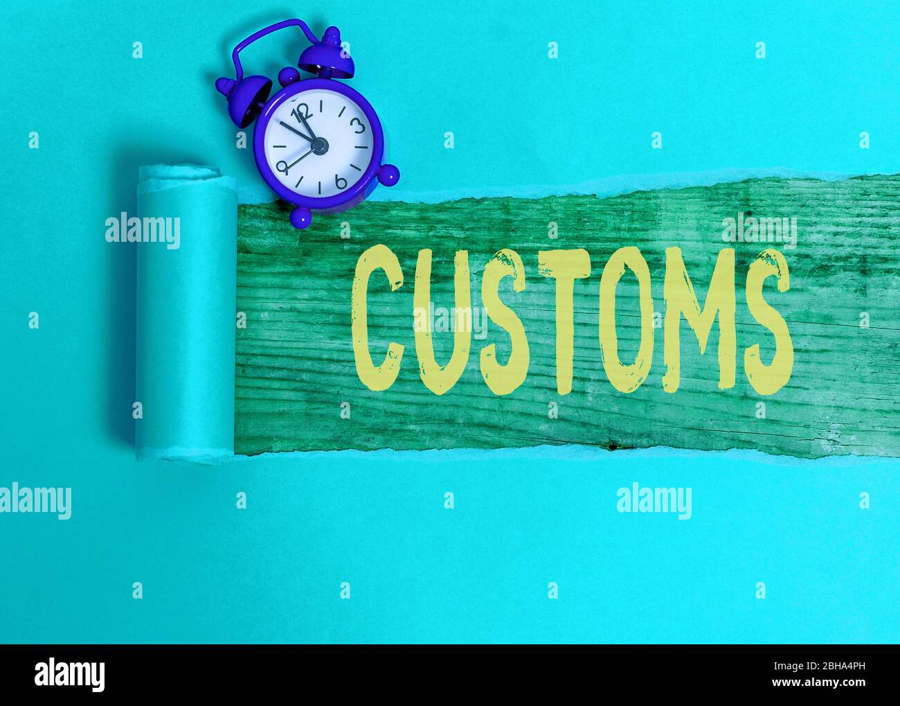 Conceptual hand writing showing Customs. Concept meaning Official ...