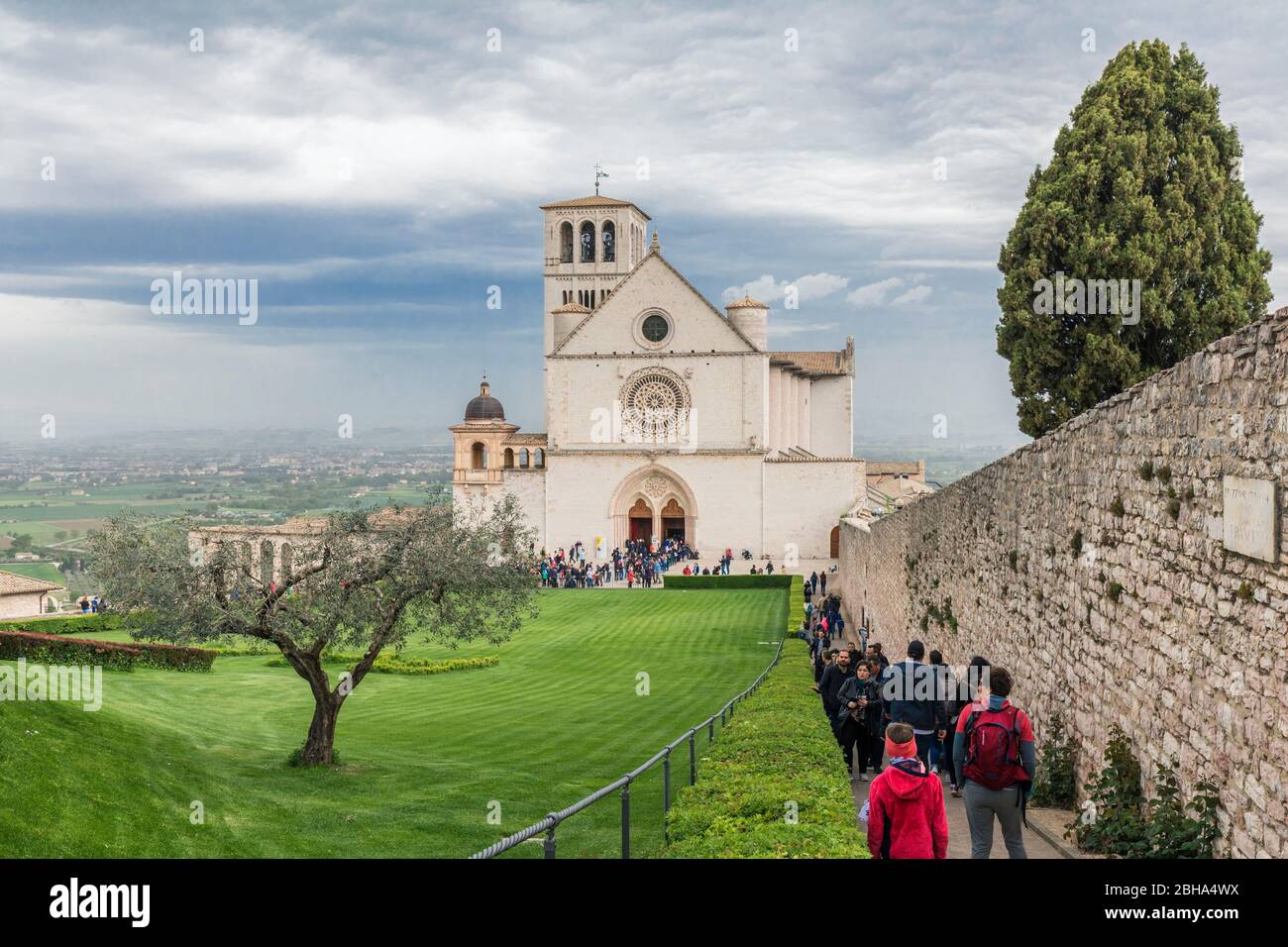 Basilica of San Francesco, UNESCO World Heritage Site, Assisi, Perugia ...